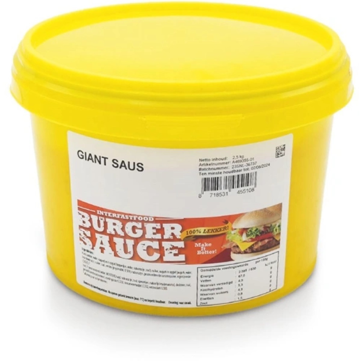 Interfastfood Giant Saus emmer 2,5kg | ARBE Groothandel